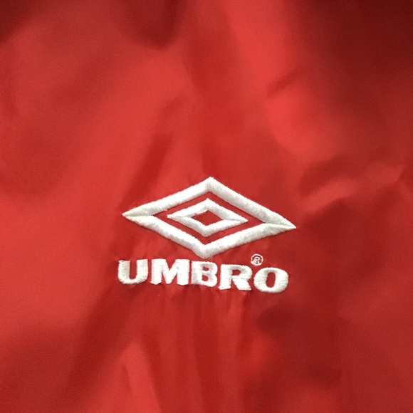 Umbro | Jackets & Coats | Vintage 8s Mens Red Umbro Soccer Windbreaker ...